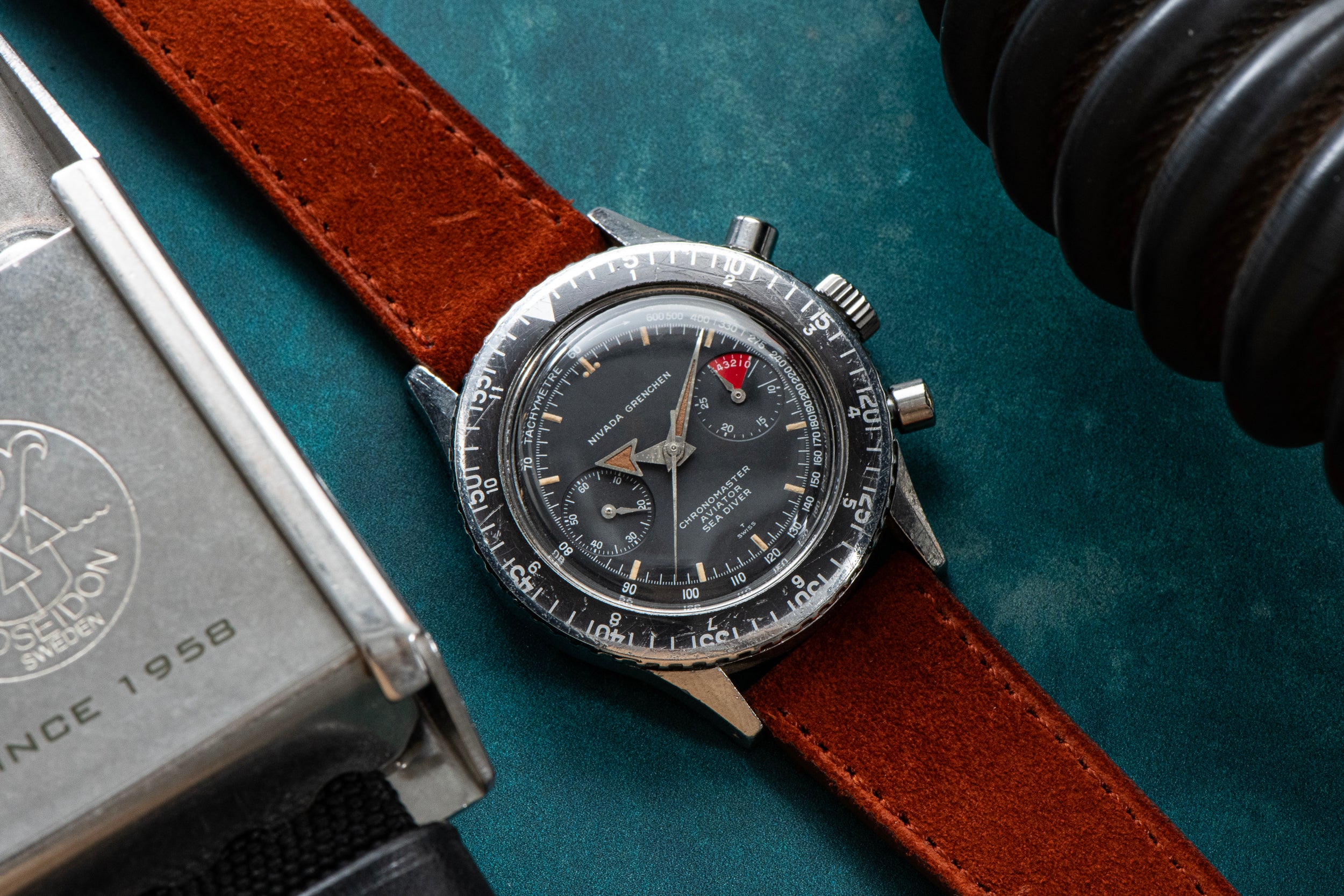 Nivada Grenchen Chronomaster Aviator Sea Diver Chronograph – Analog:Shift