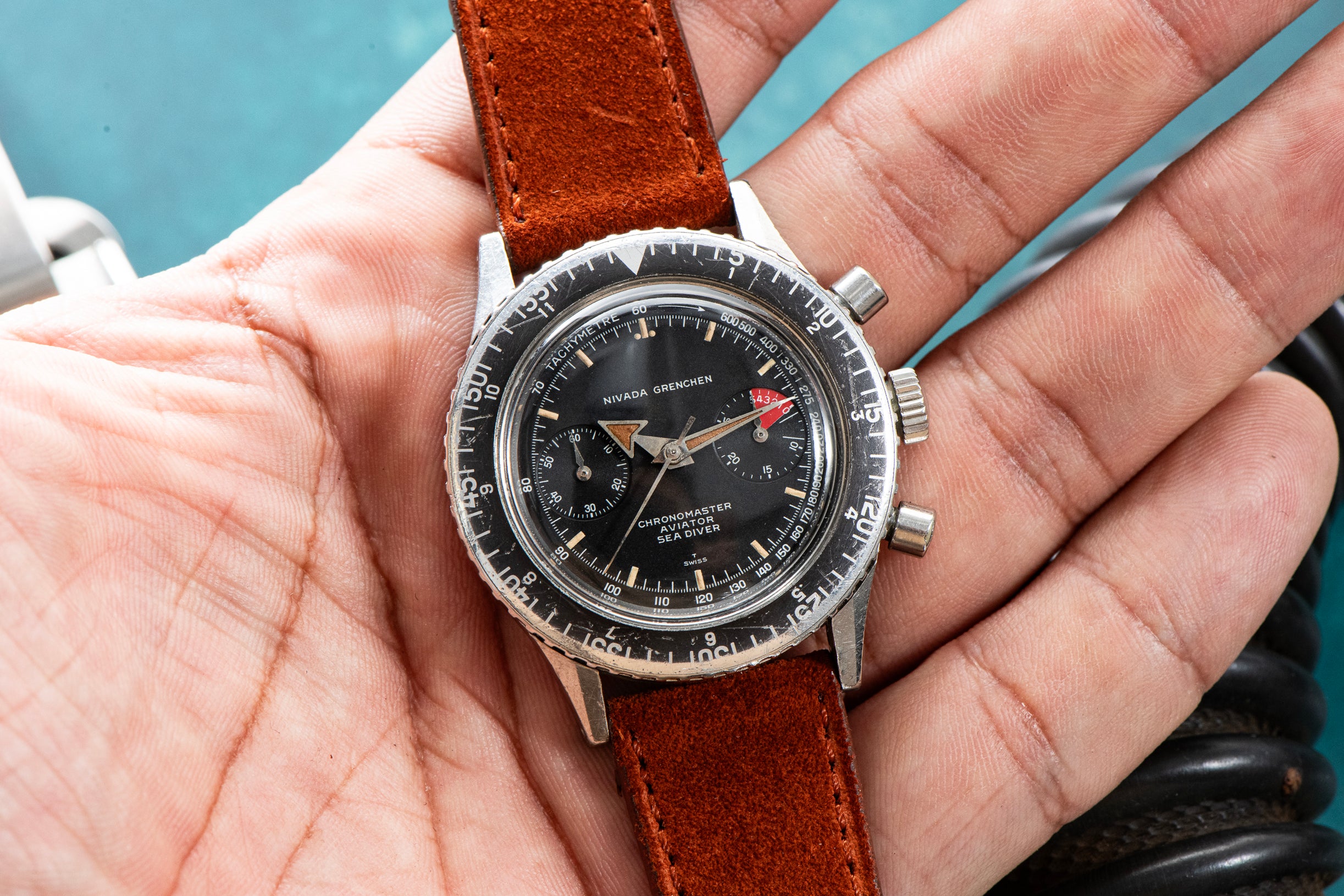Nivada Grenchen Chronomaster Aviator Sea Diver Chronograph – Analog:Shift