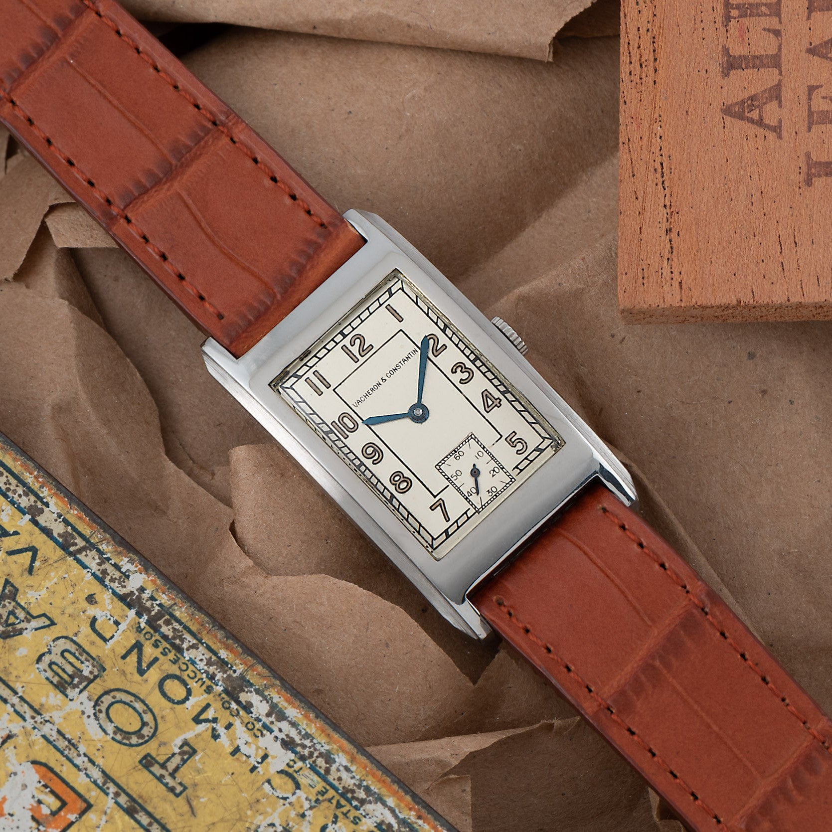 Vacheron Constantin Rectangular Steel Dress Watch – Analog:Shift