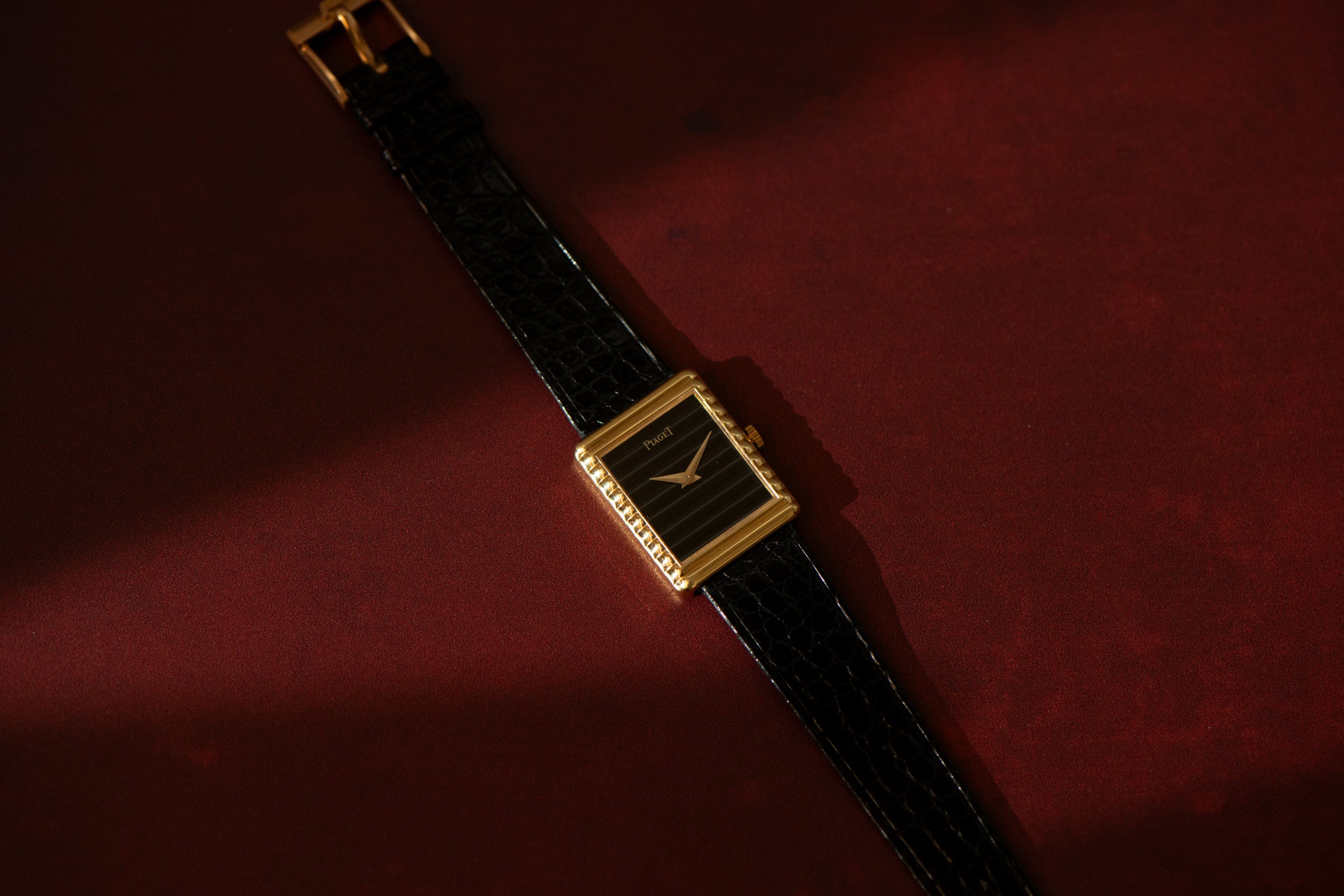 Piaget 'Onyx' Rectangular Dress Watch – Analog:Shift