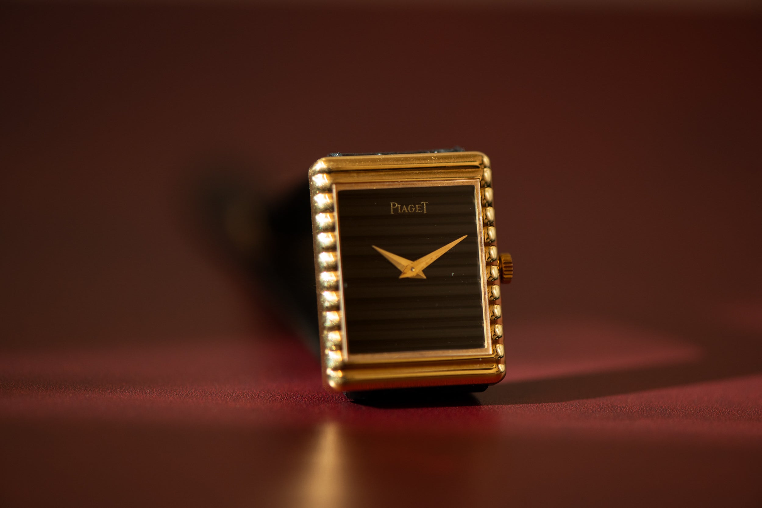 Piaget 'Onyx' Rectangular Dress Watch – Analog:Shift