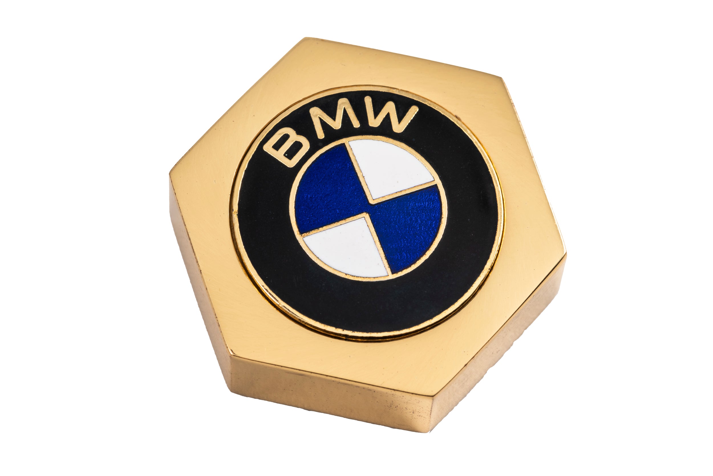 BMW Brass & Enamel Paperweight – Analog:Shift
