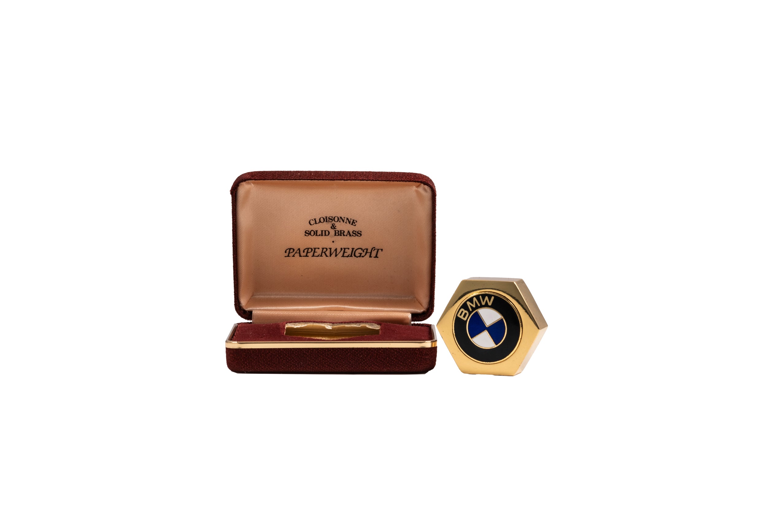 BMW Brass & Enamel Paperweight – Analog:Shift
