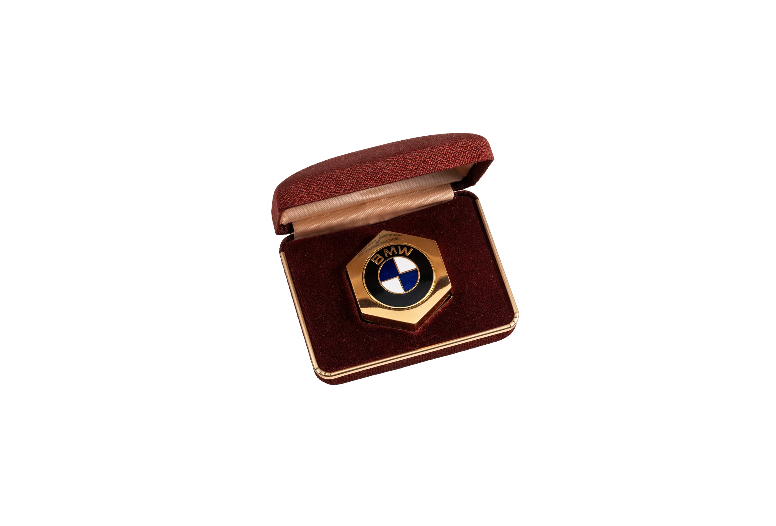 BMW Brass & Enamel Paperweight – Analog:Shift