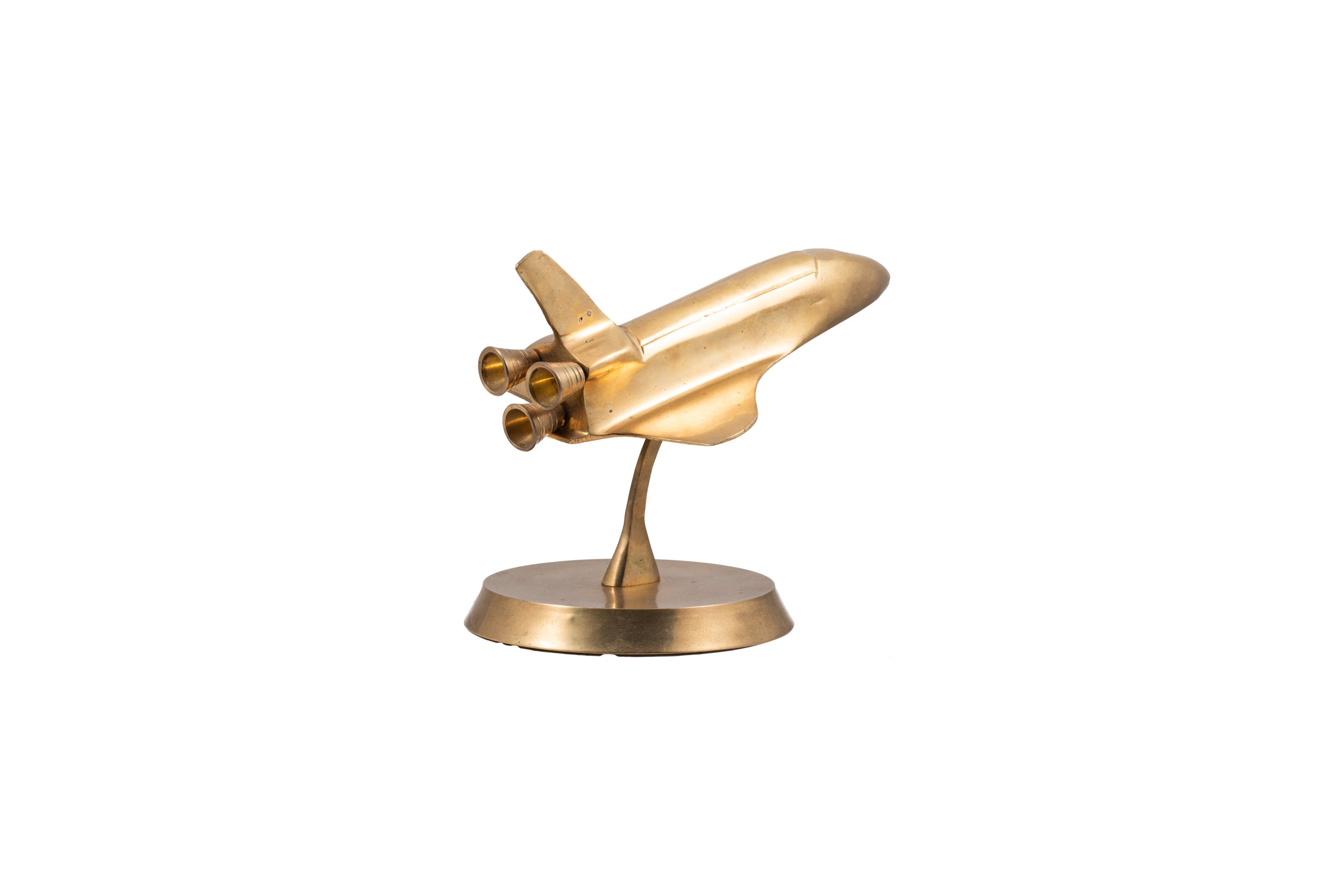 Brass Space Shuttle Sculpture – Analog:Shift