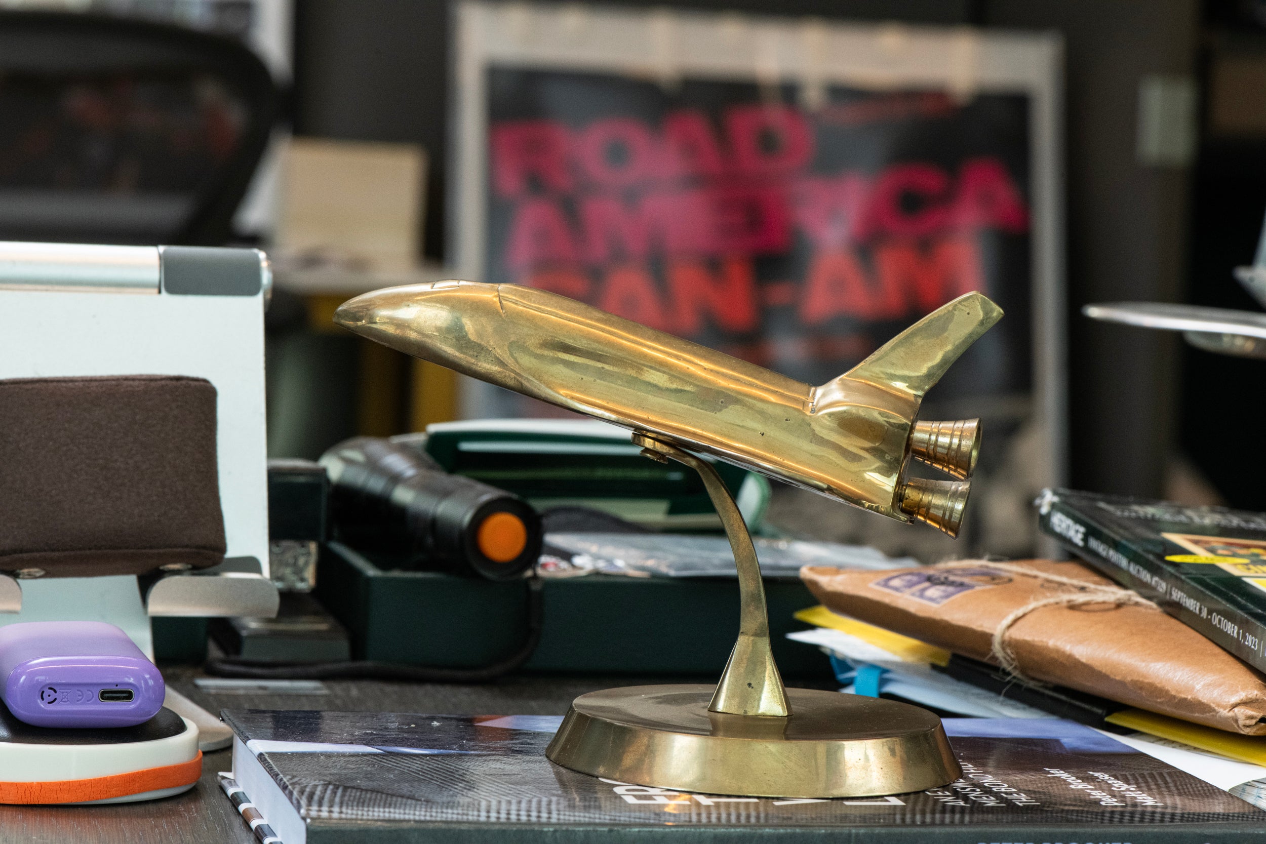 Brass Space Shuttle Sculpture – Analog:Shift