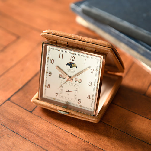 Angelus Triple-Calendar Moonphase Alarm Clock – Analog:Shift