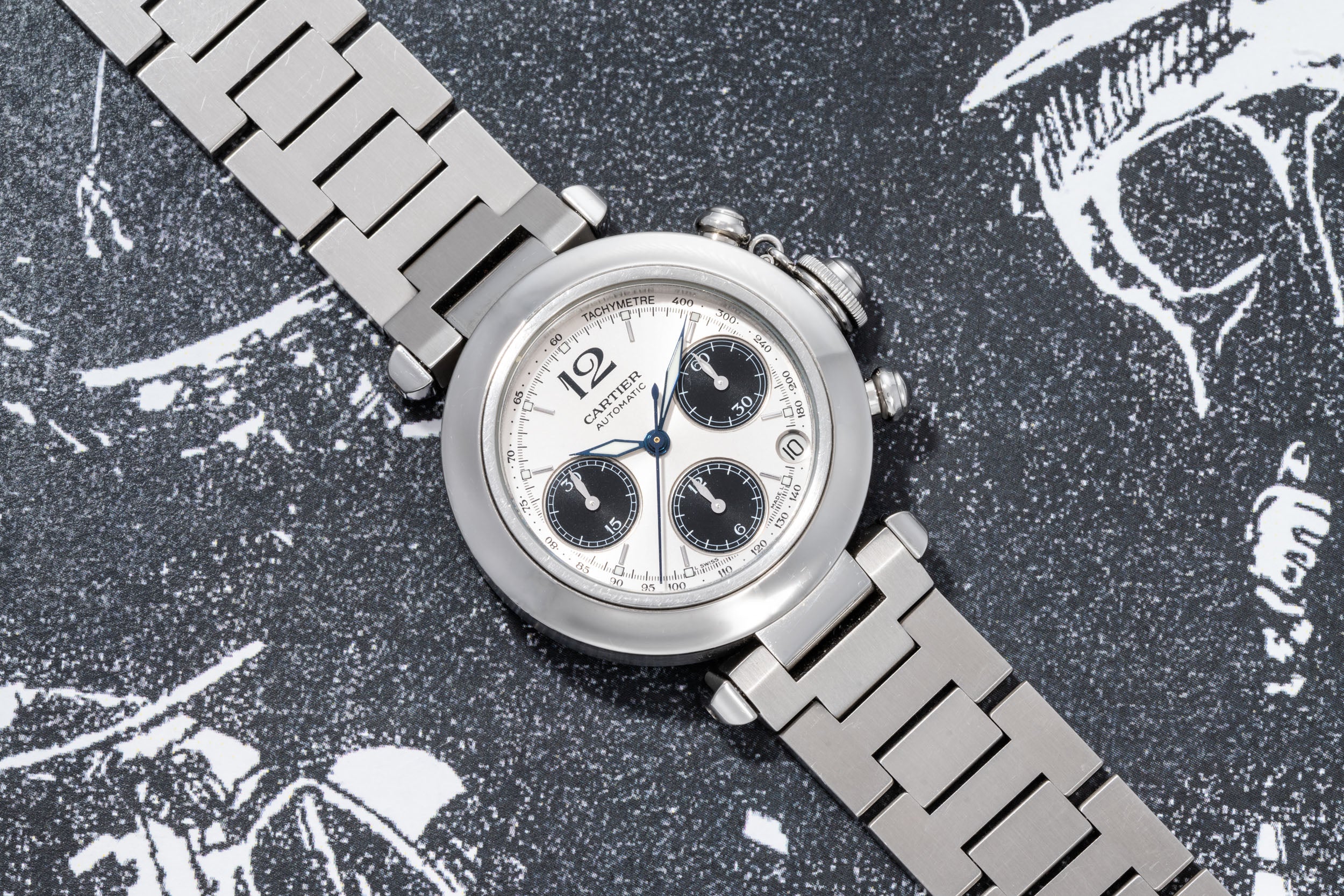 Cartier Pasha 'Panda' Chronograph – Analog:Shift
