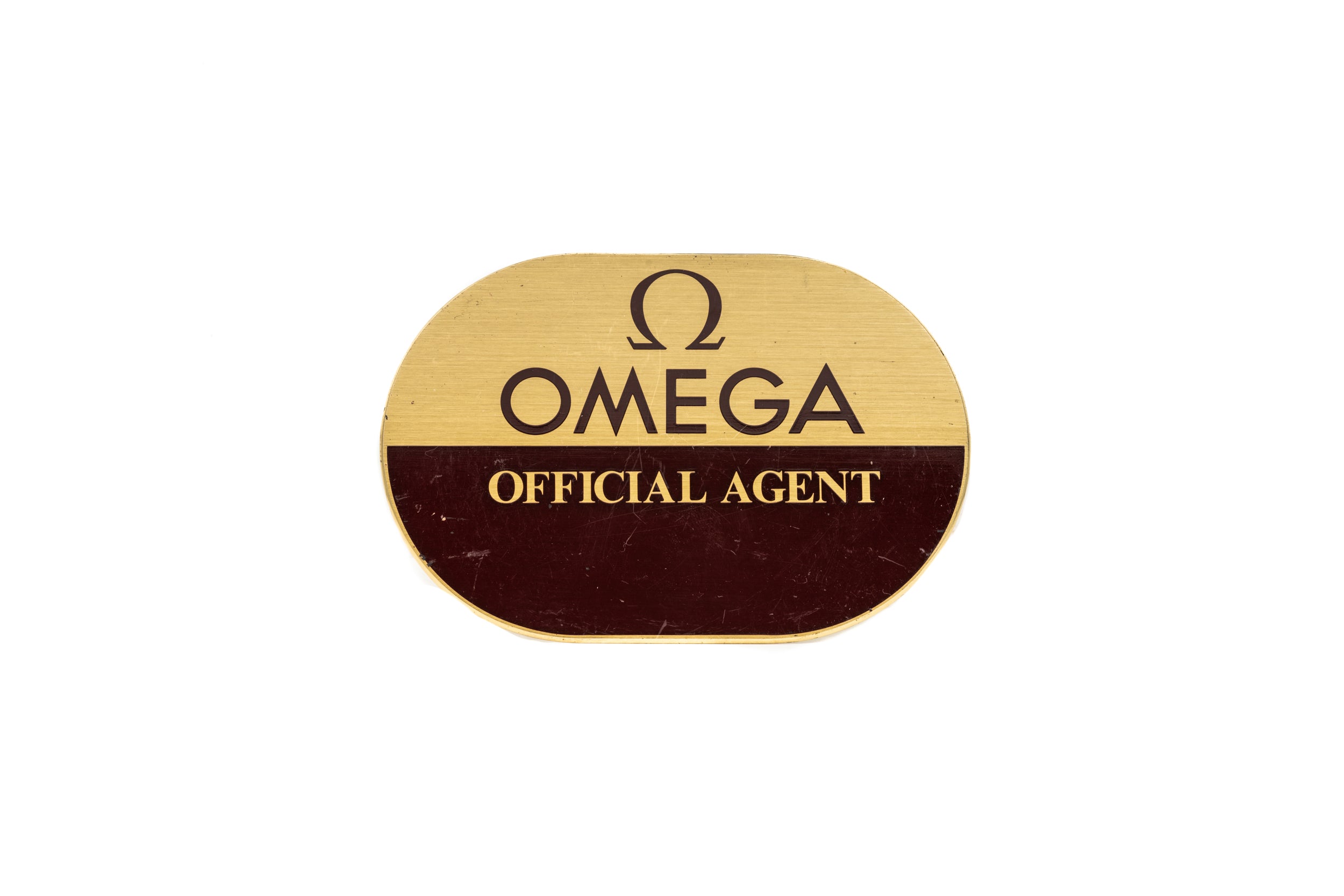 Omega Brass 'Official Agent' Signage – Analog:Shift