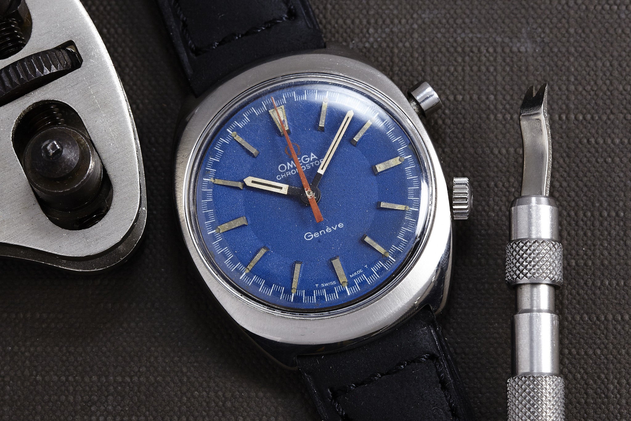 Omega Chronostop Blue Dial – Analog:Shift